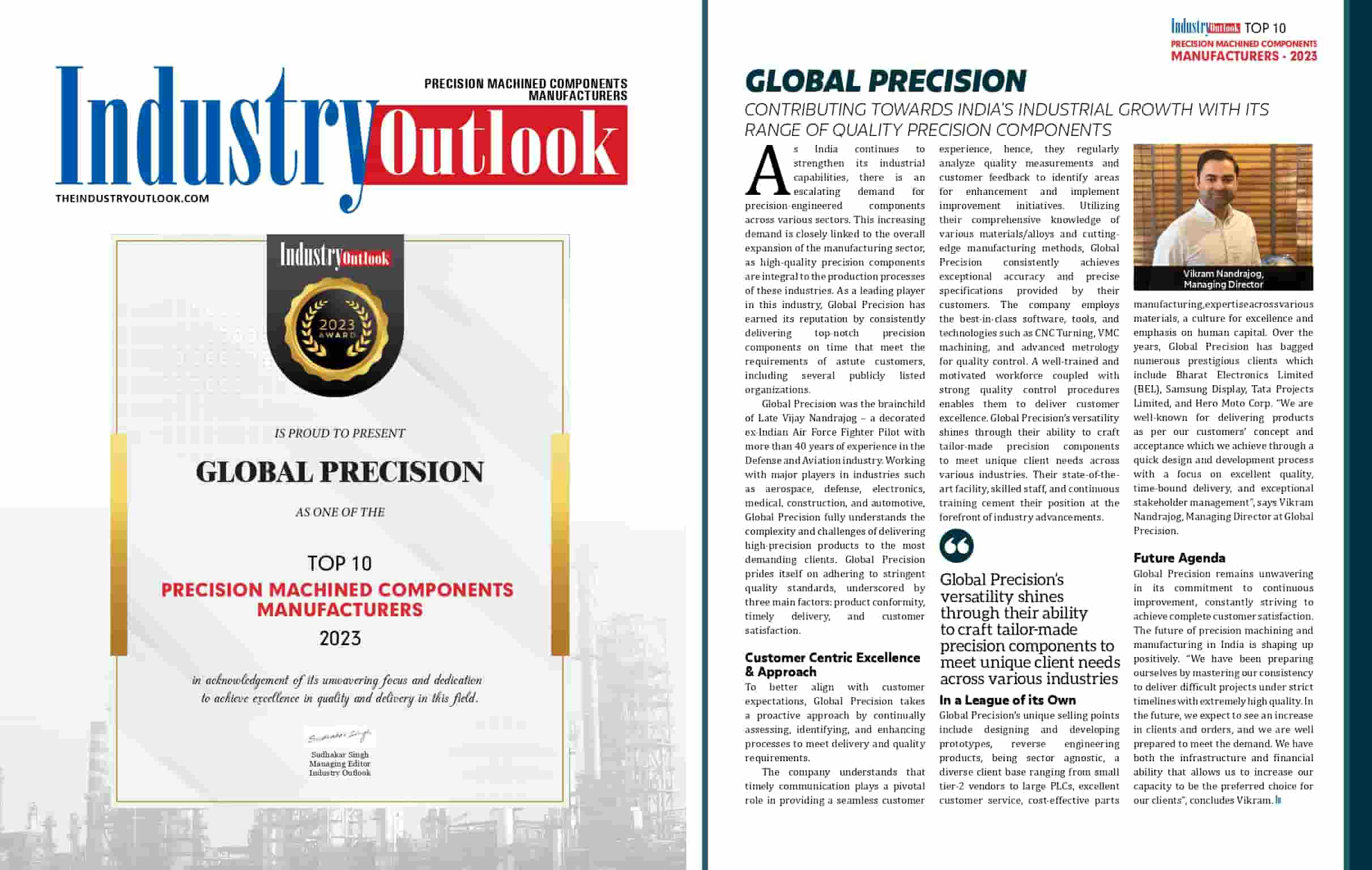 Component Manufacturing Company | Global Precision Pvt Ltd